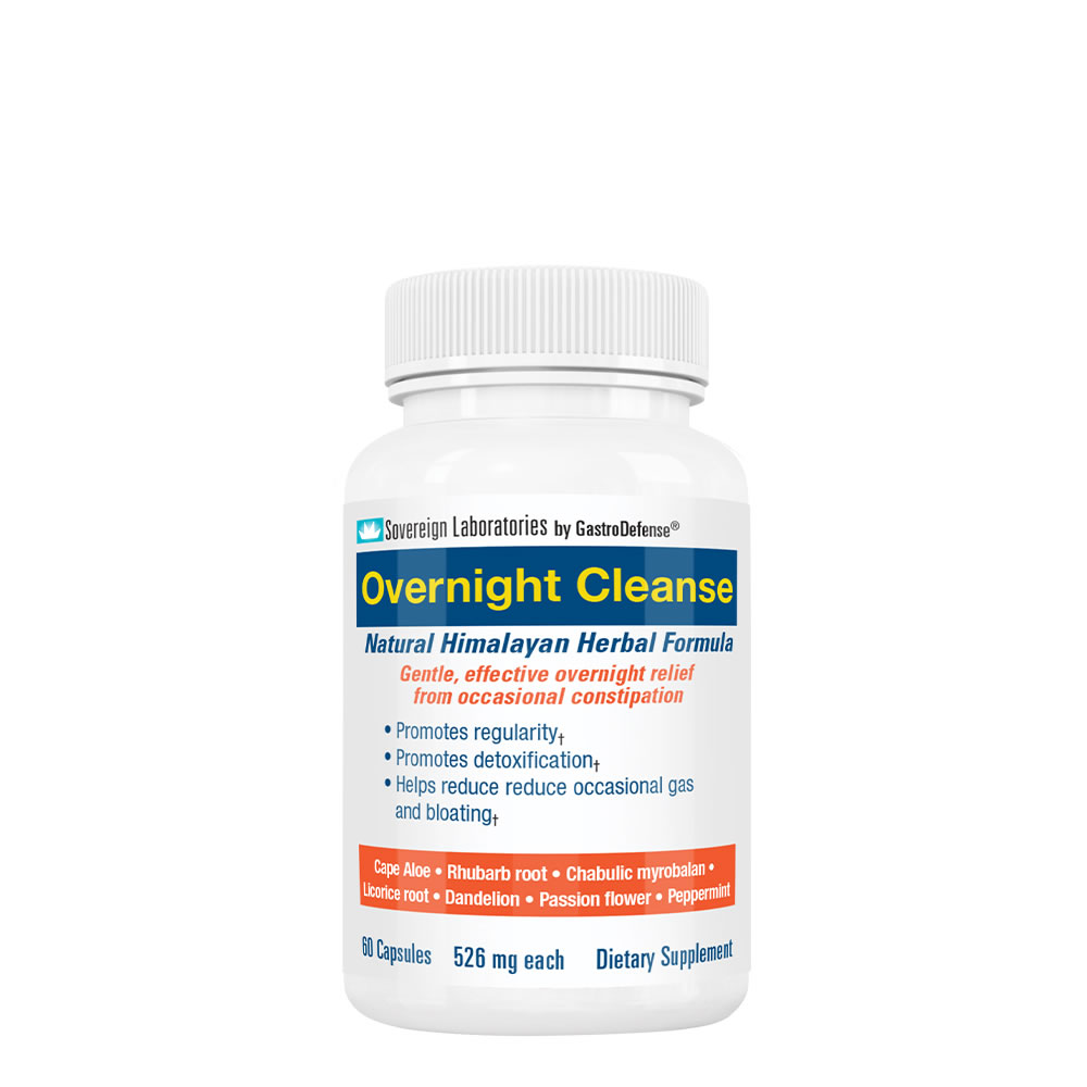 GastroDefense® Overnight Cleanse Capsules - 60 count | Sovereign ...