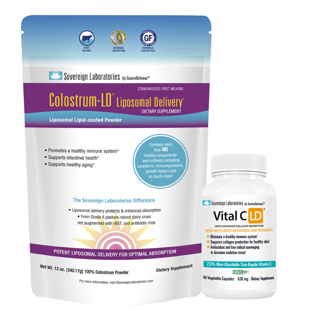 Starter Bundle :: 12 oz Colostrum-LD + VitalC-LD | Sovereign Laboratories