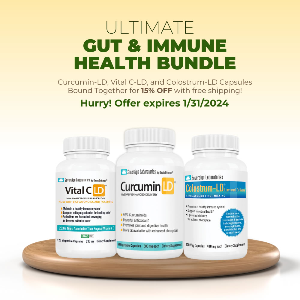 Ultimate Gut & Immune Health Bundle :: Vital C-LD + Curcumin-LD + Colostrum-LD Capsules ...